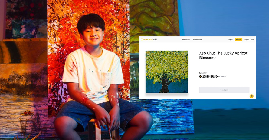 Xèo Chu - hoạ sĩ Việt Nam 14 tuổi kiếm nửa tỷ đồng từ một bức tranh NFT ...