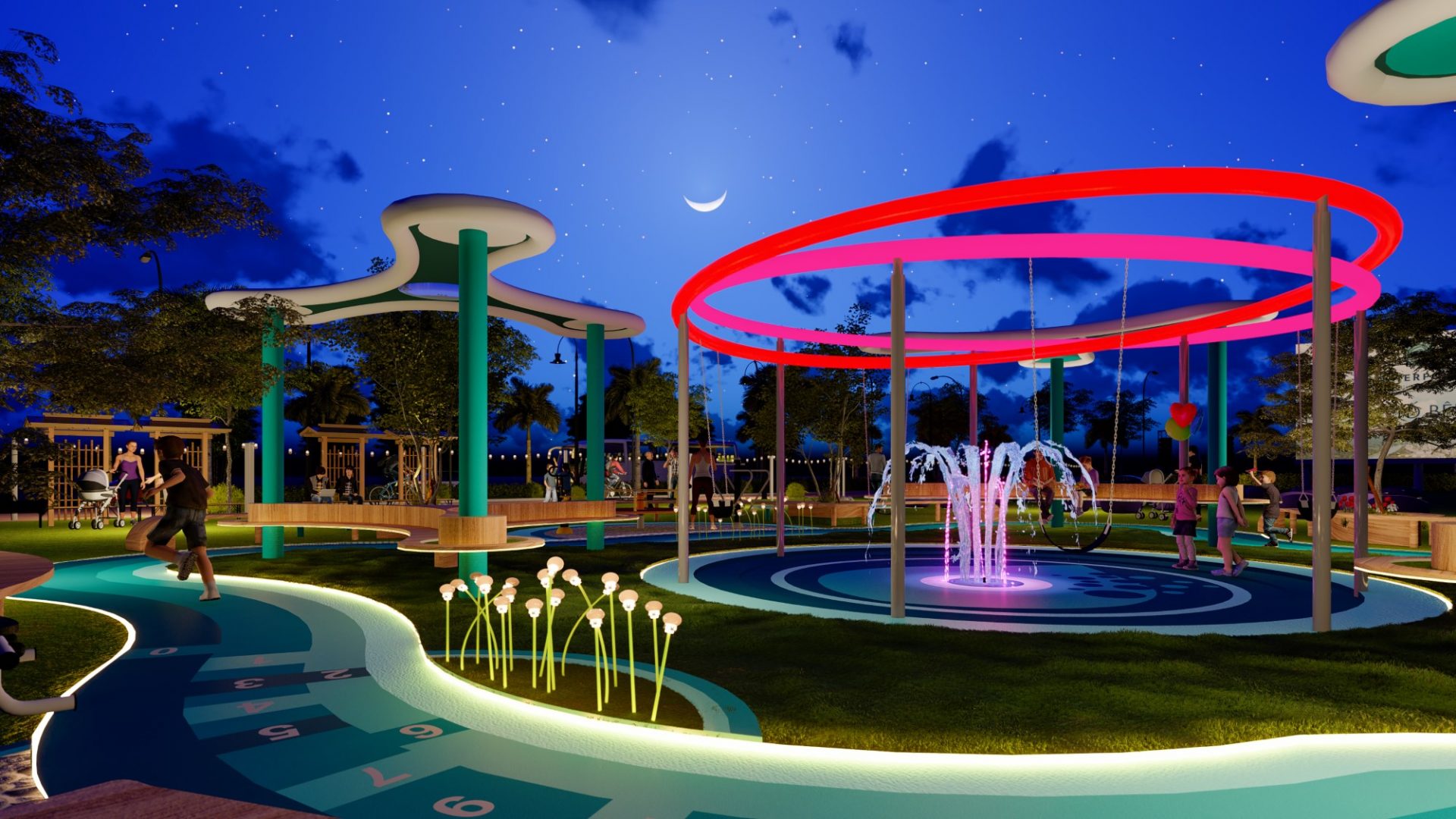 Bài thi Nam Long Design Award 2021: Lê Văn Đồng - Waterpoint Playground ...