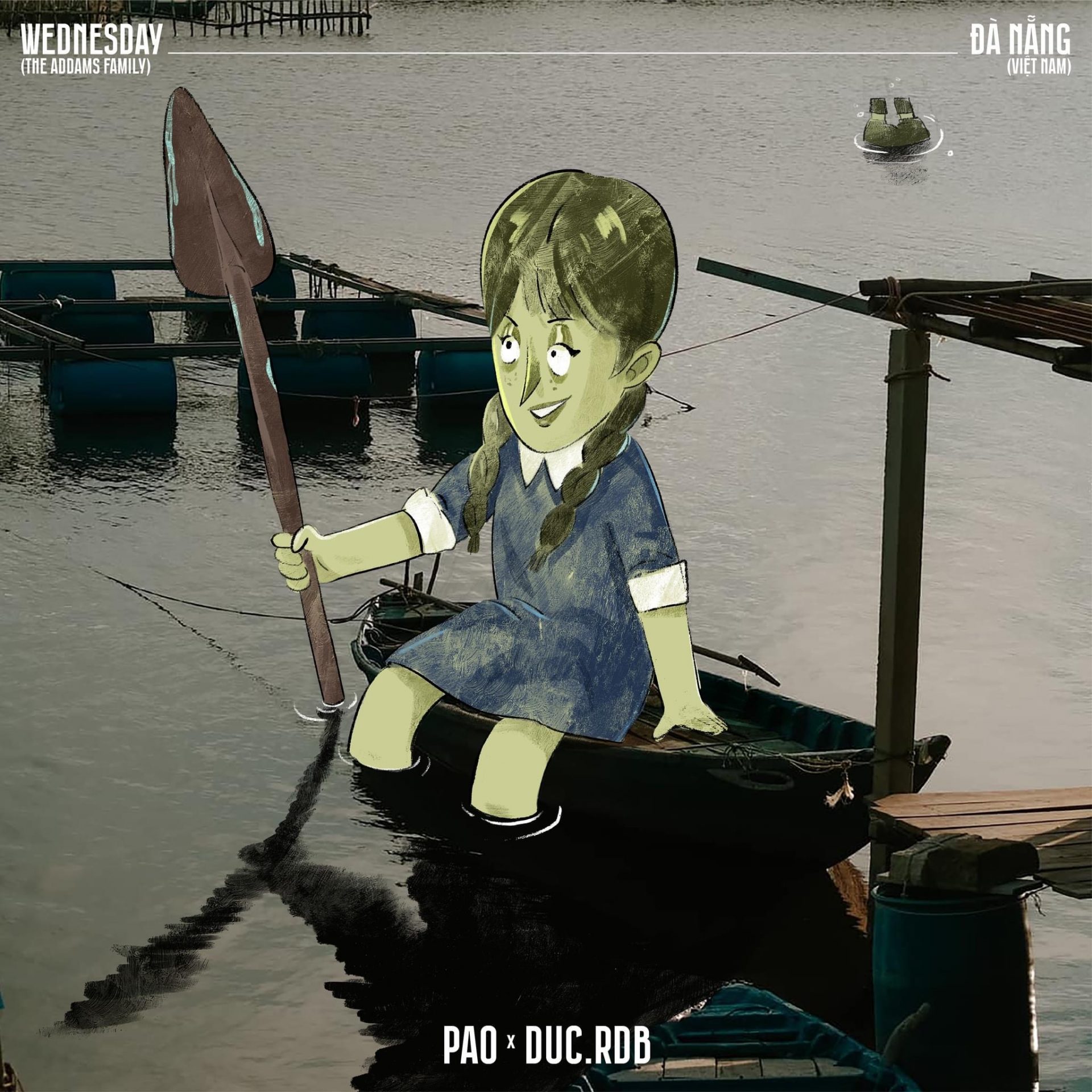 Thực hành sáng tạo hình họa của Pao với chất liệu chì, than, đôi lúc khá nhiễu hạt • RGB