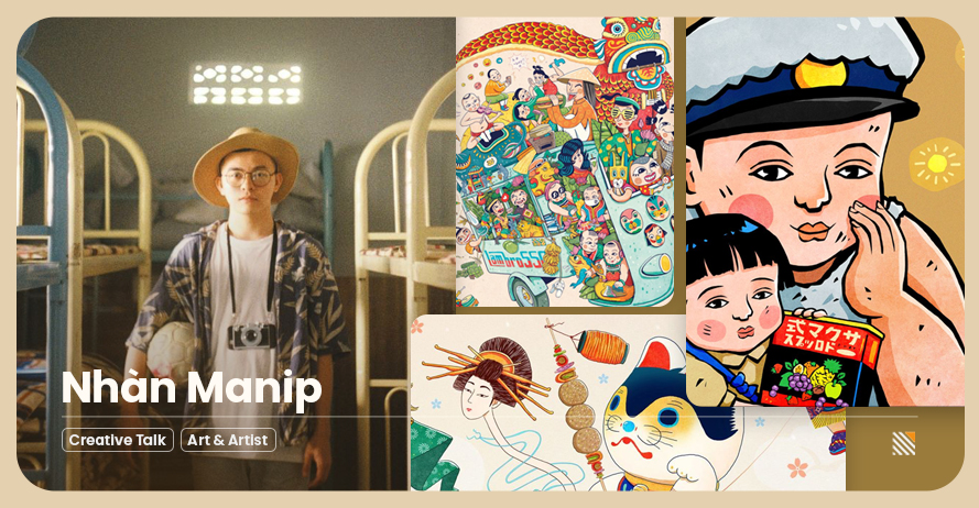 Nhàn Manip & sự phóng khoáng, tự do khi được vẽ, tác phẩm với sự chi ...