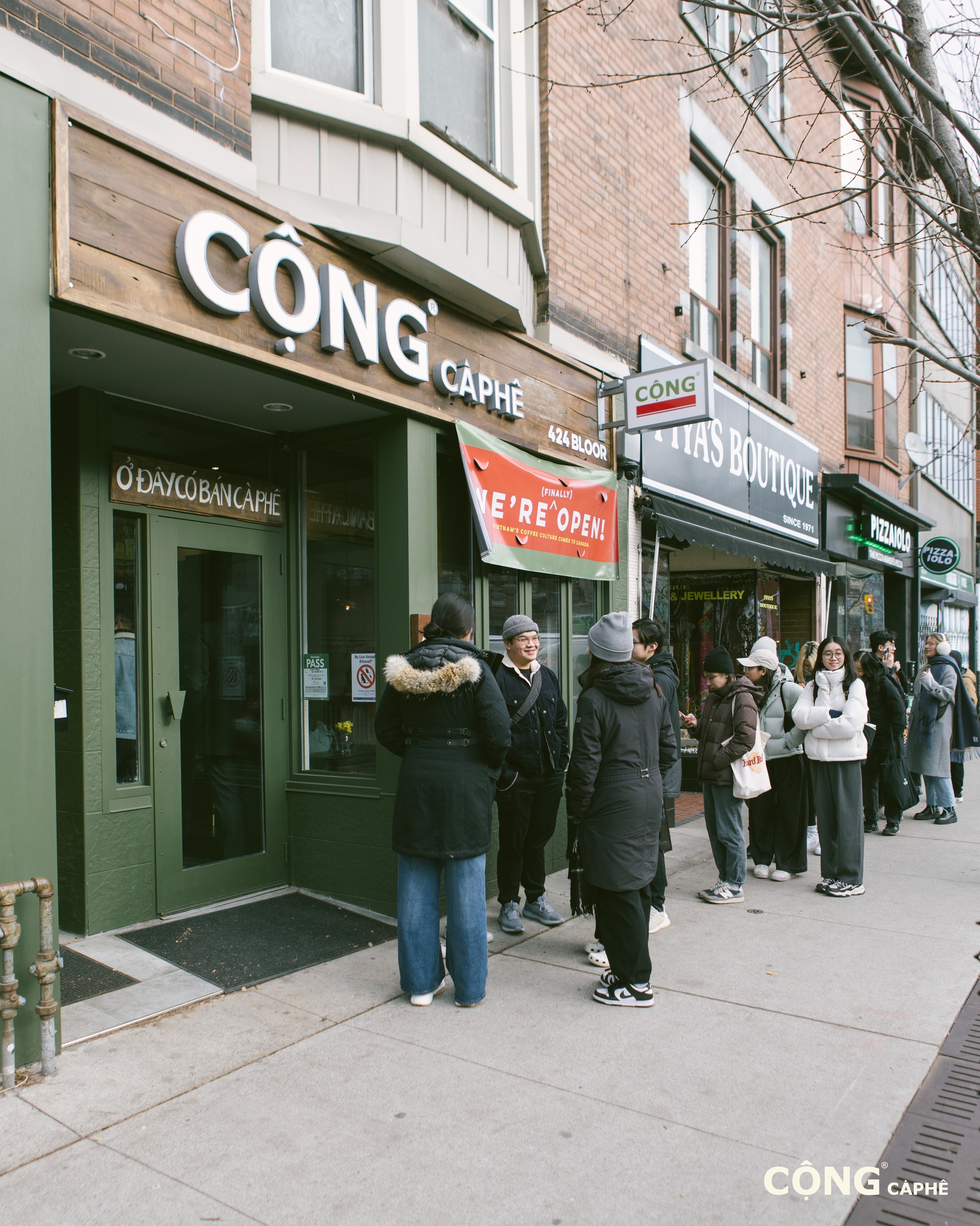 CỘNG Cà Phê khai trương cửa hàng đầu tiên tại Canada, đánh dấu thị ...