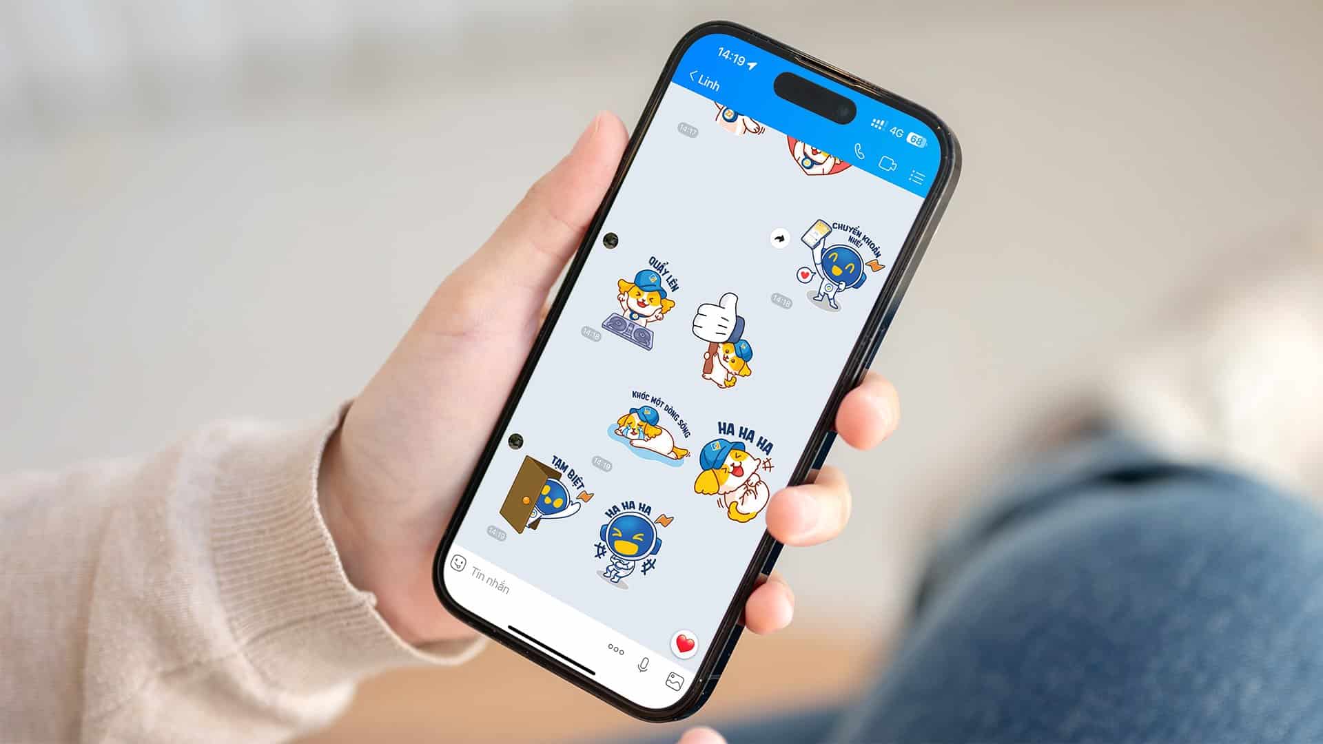 PVcomBank "ghi điểm" với người dùng bằng bộ Sticker Zalo siêu đáng yêu ...