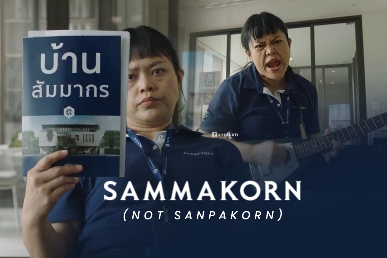 Quảng cáo Thái Lan hài hước của brand bất động sản Sammakorn bị nhầm tên thương hiệu với chi cục ...