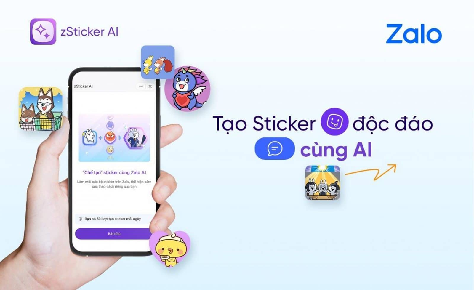 Zalo chính thức ra mắt zSticker AI, ứng dụng trí tuệ nhân tạo để nâng ...