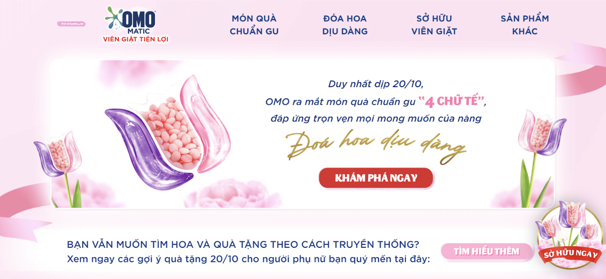 Phân tích chiến dịch truyền thông của OMO dịp 20/10: giải mã bài toán chọn quà, “win in social ...