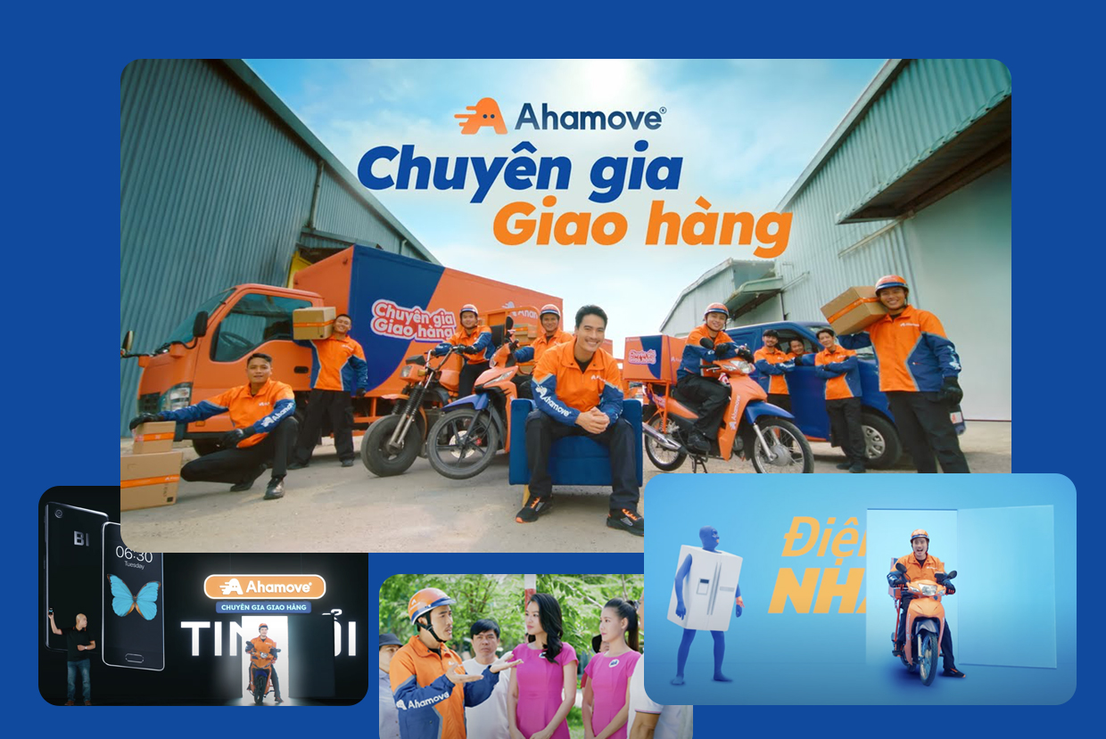 Quảng cáo Ahamove "Chuyên Gia Giao Hàng" tái hiện những quảng cáo Việt quen thuộc • RGB