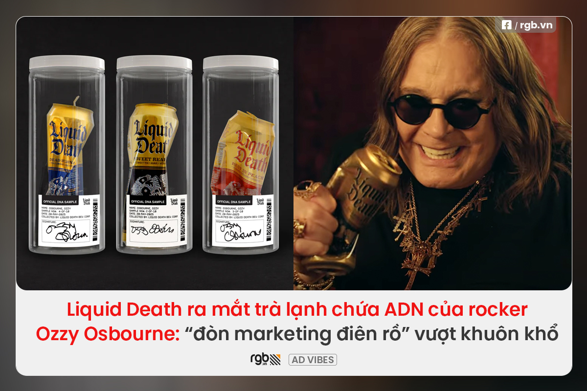 Liquid Death ra mắt trà lạnh chứa ADN của ngôi sao nhạc rock Ozzy ...